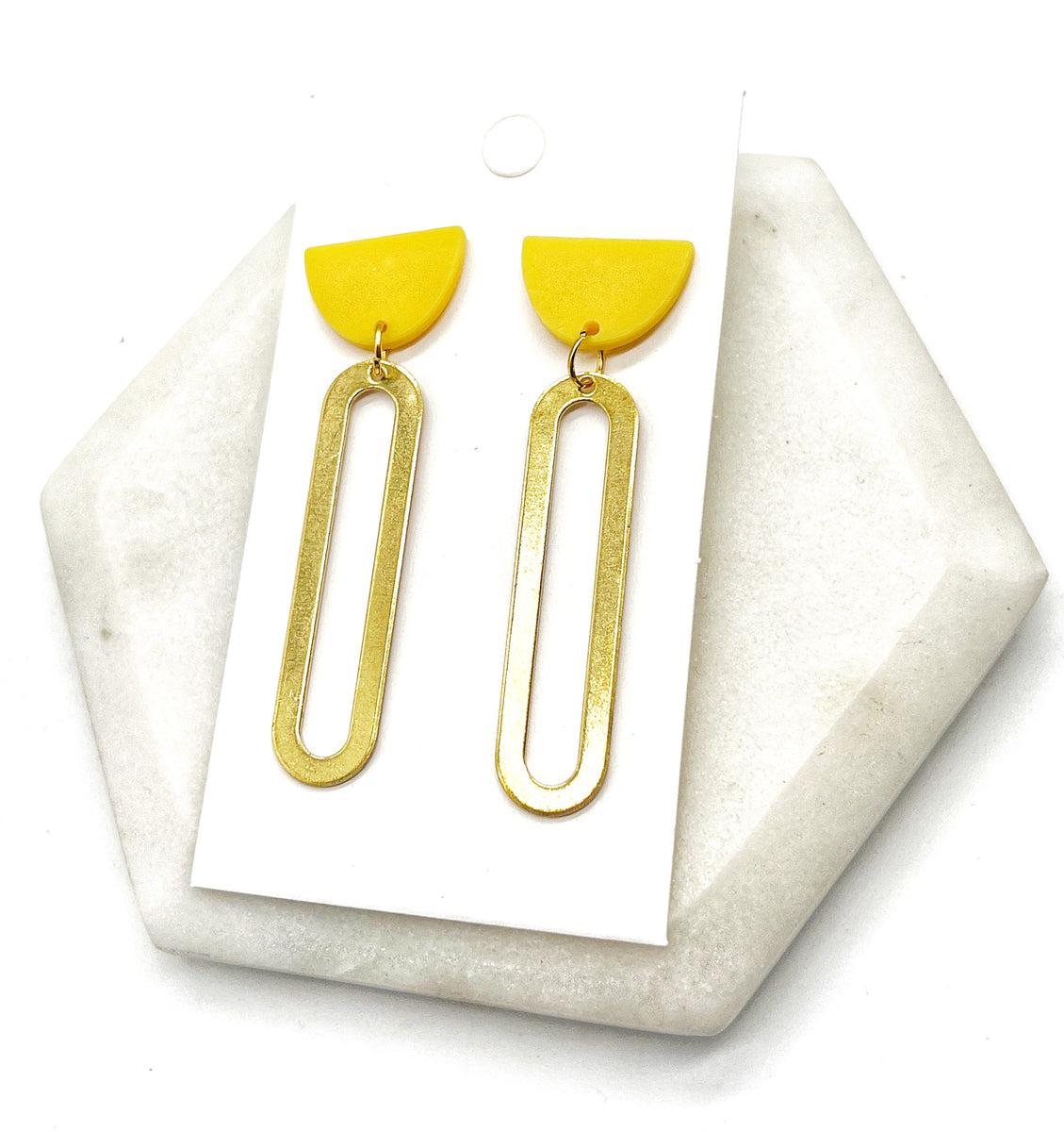 Yellow Ava Loops – Baubles By B